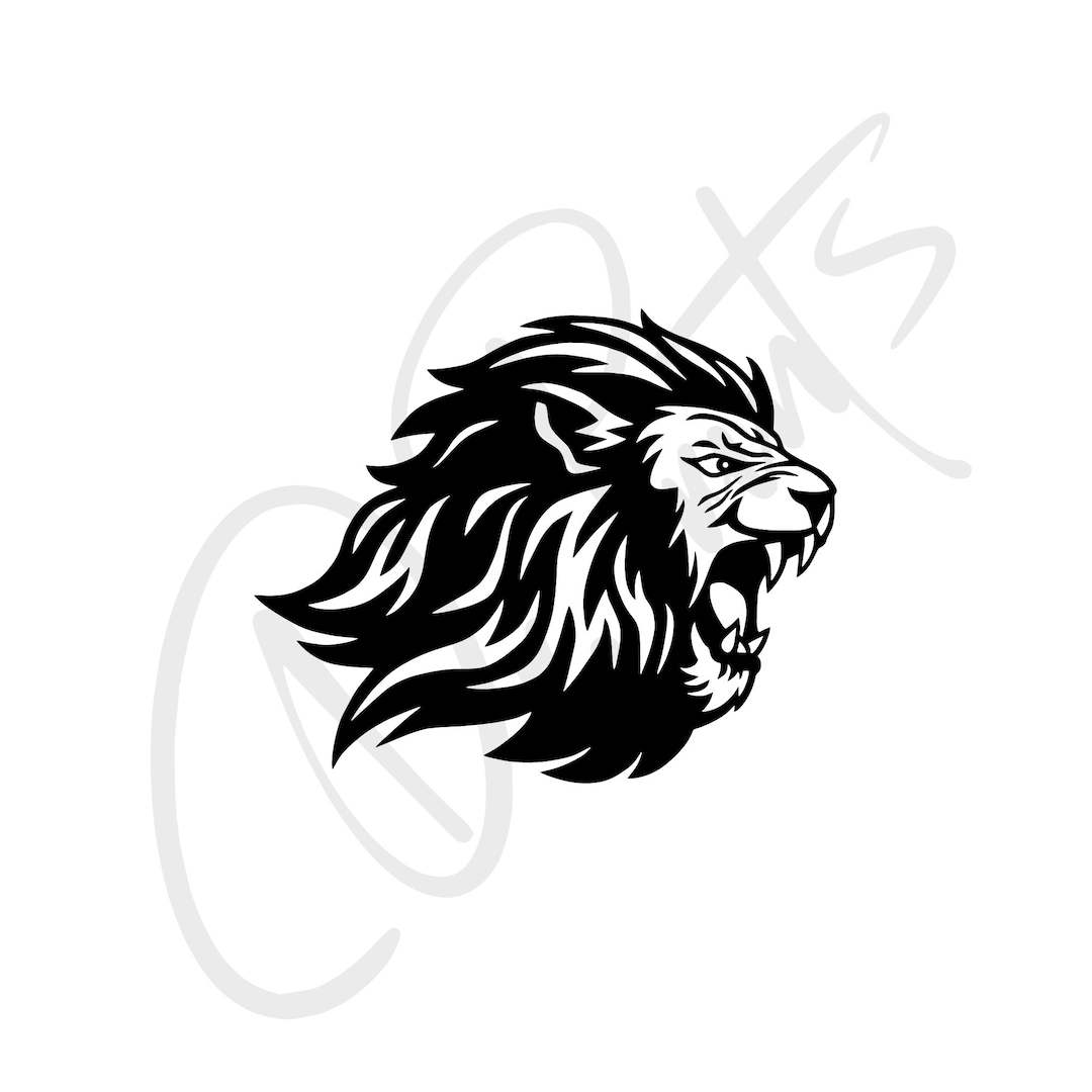 Lion Decal Lion Sticker Lion Car Decal Lion Car Sticker Angry Lion ...