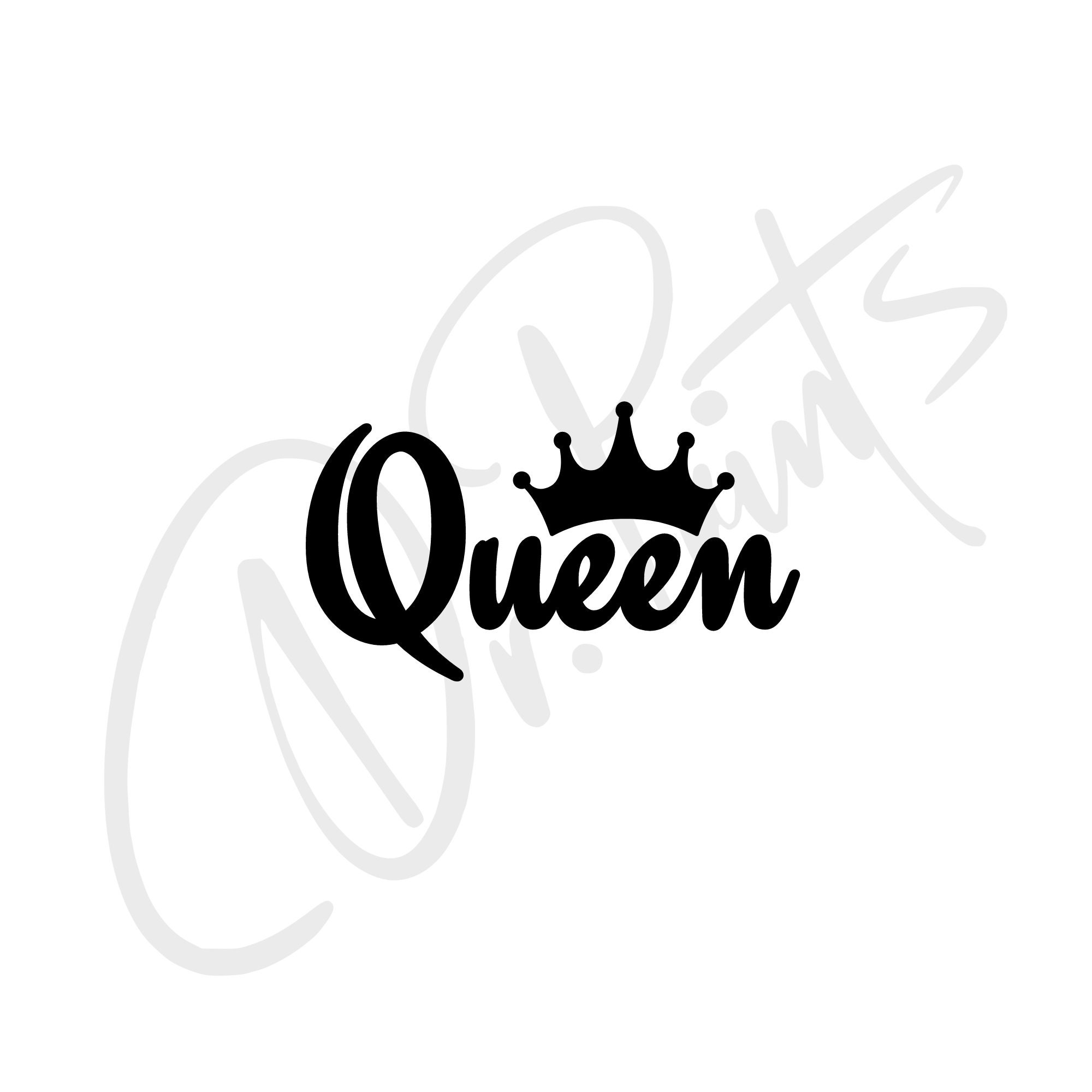 King Decal Queen Decal King Car Decal Queen Car Decal King and Queen ...