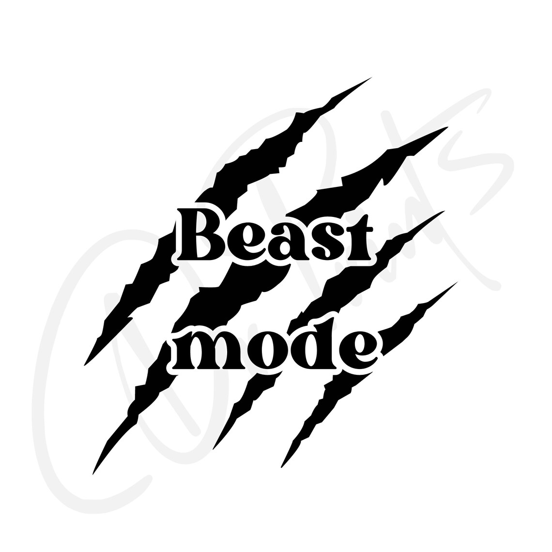Beast Mode Car Sticker Beast Car Sticker Scratch Car Sticker - Etsy