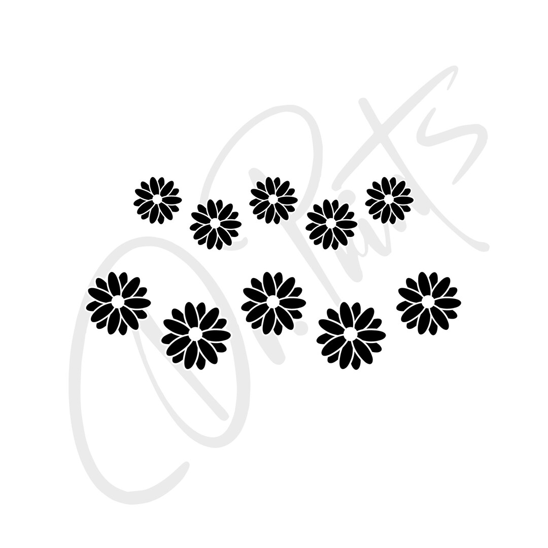 Daisy Flowers Set Daisy Car Decal Daisy Car Sticker Daisies Car ...