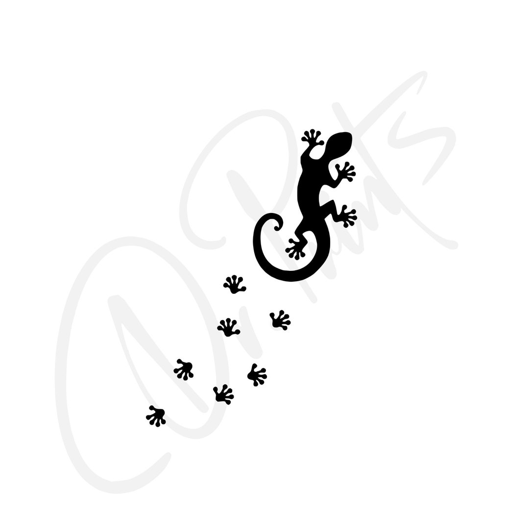 Lizard Car Sticker Lizard Car Decal Lizard Paws Decal Lizard Paws ...