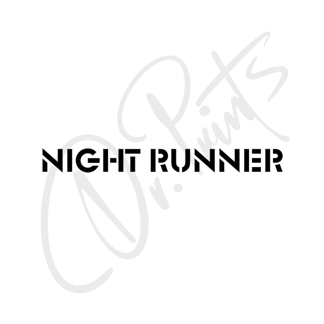 Night Runner Decal Night Runner Car Sticker Road Runner Decal Night ...
