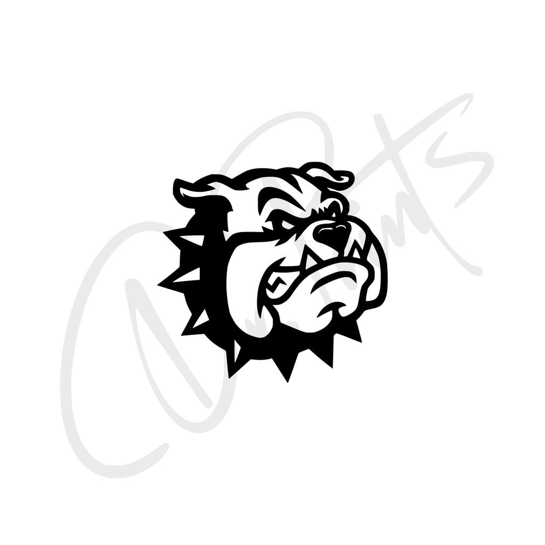 Pitbull Car Sticker Angry Pitbull Sticker Mad Pitbull Sticker Mad Dog ...