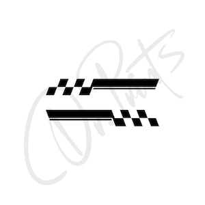 Racing Car Stripes Decal Car Stripe Lines Decal Side Car Stripe Decal ...