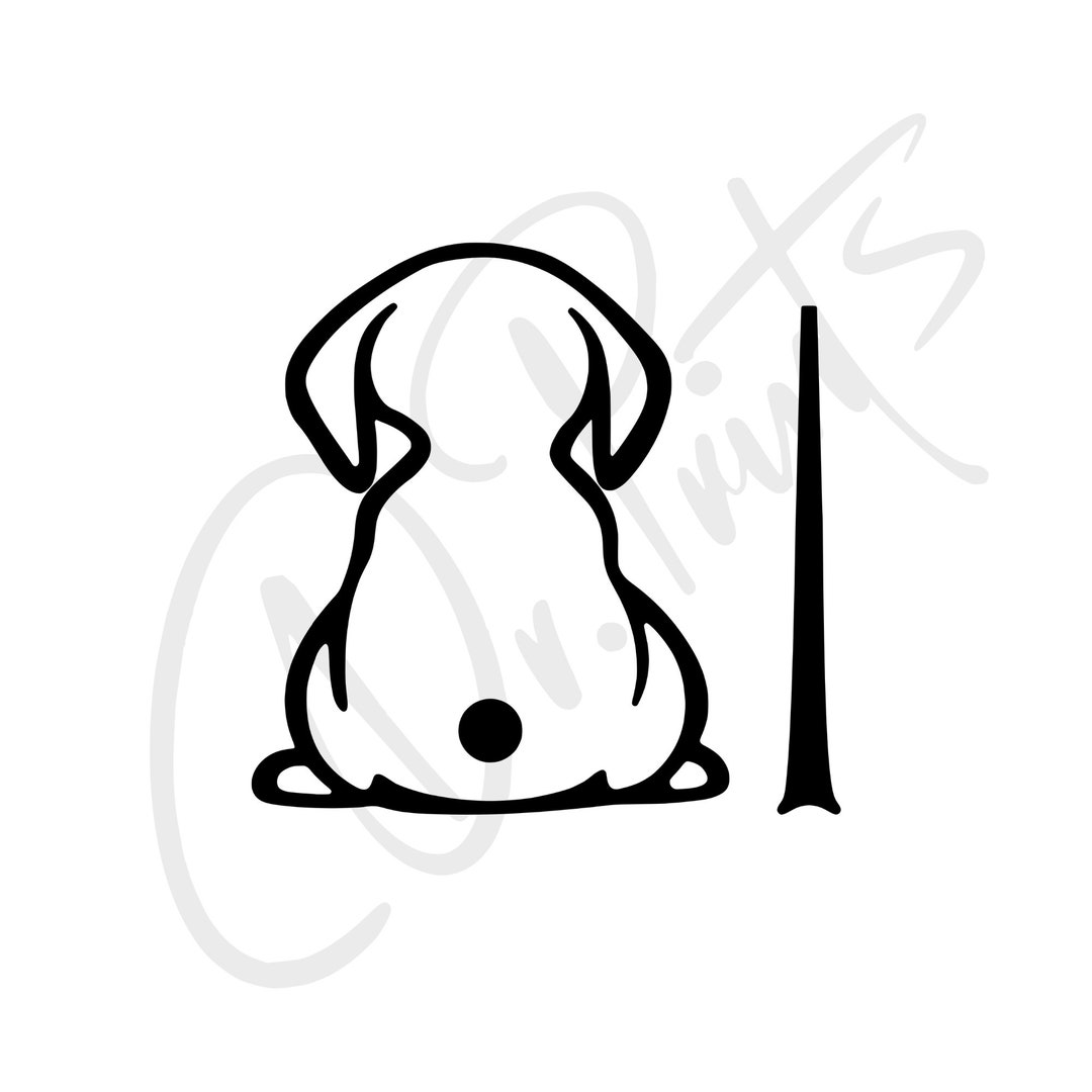Dog Back Decal Dog Windshield Wiper Decal Dog Sticker Car Vinyl Decal ...