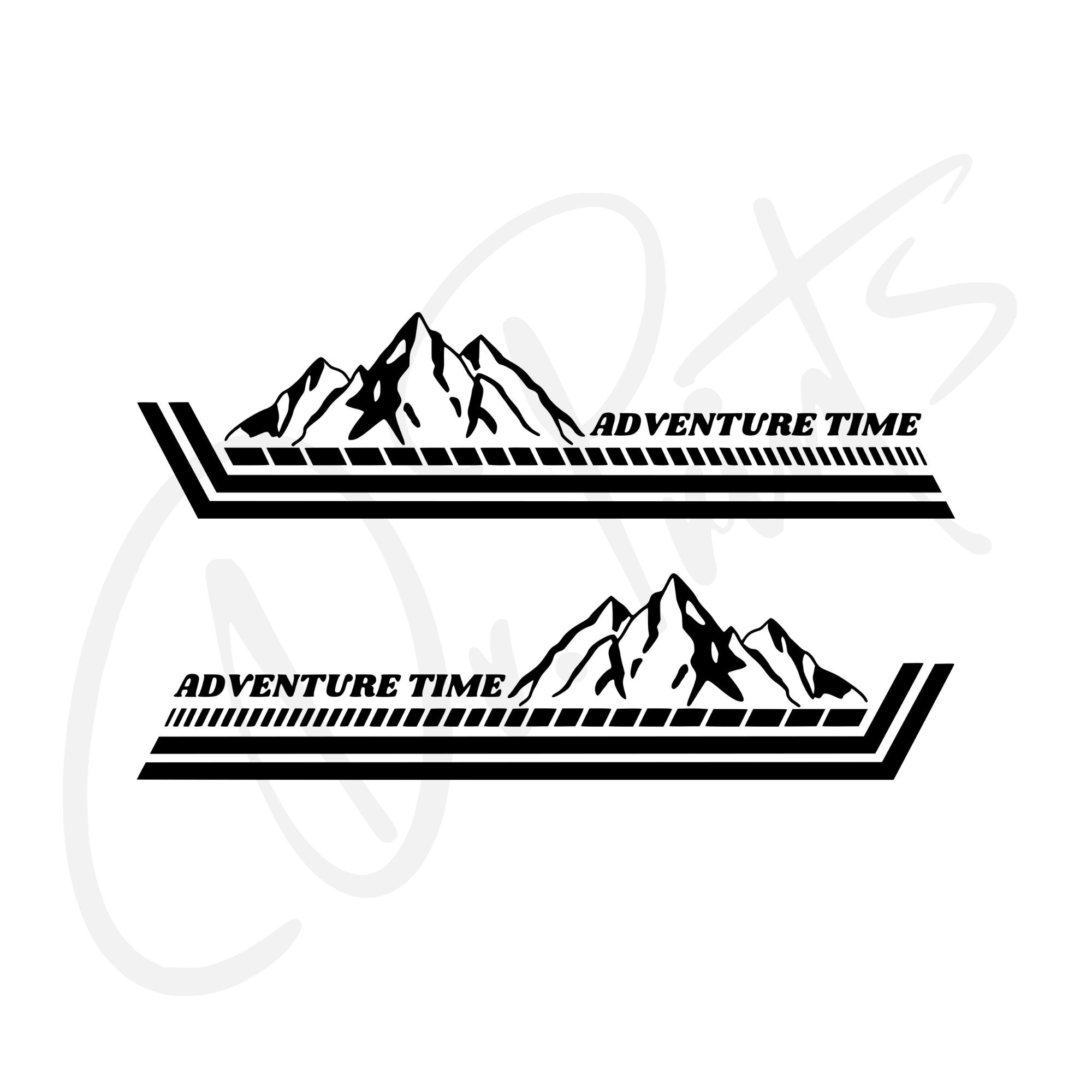 Adventure Time Decal Camping Truck Decal Camping Car Sticker Adventure ...