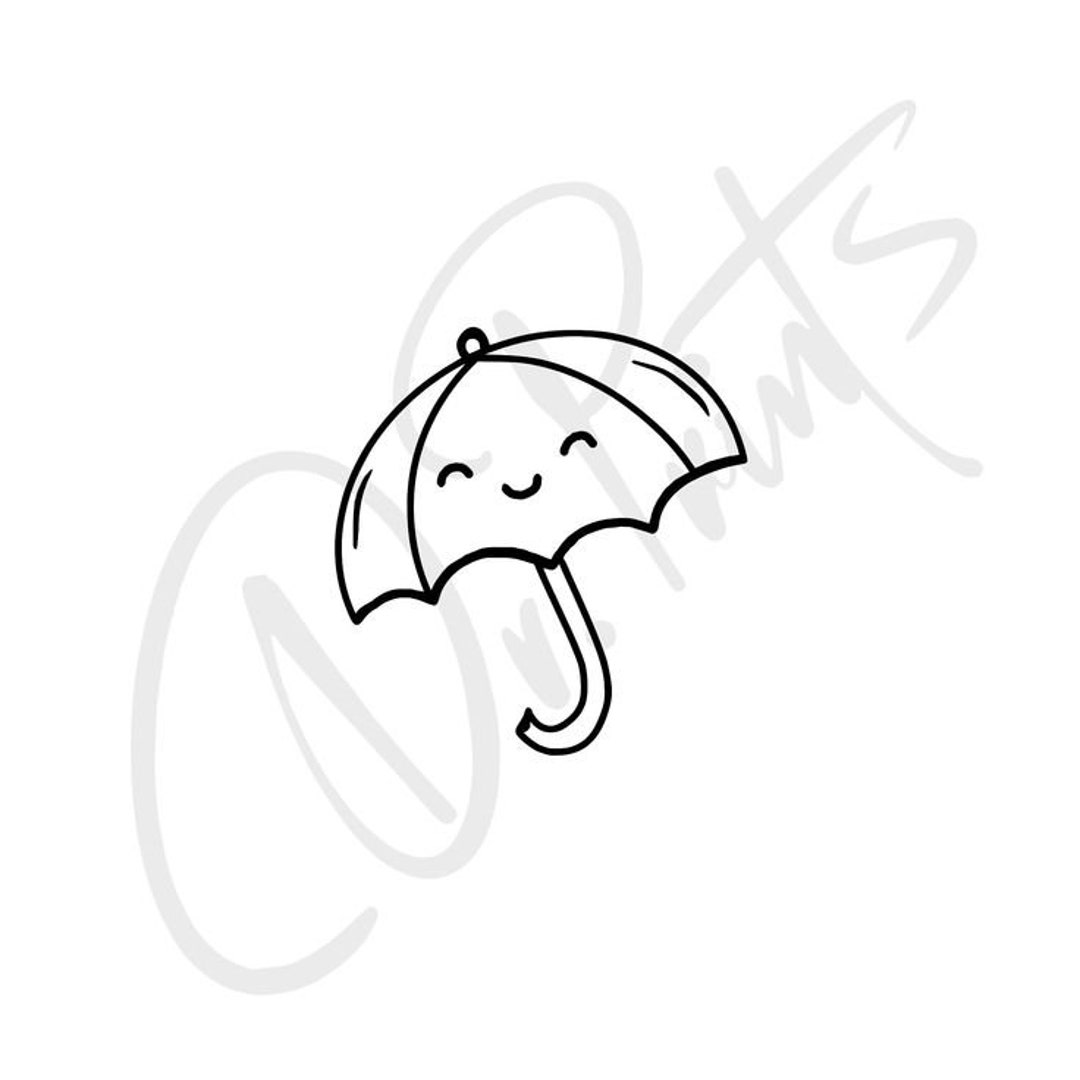Umbrella Decal Umbrella Sticker Umbrella Car Decal Cute Umbrela Car ...
