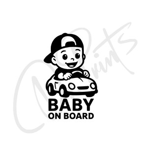 Baby Sticker Kid in Car Baby Car Sticker Kid Car Sticker Girl Car ...