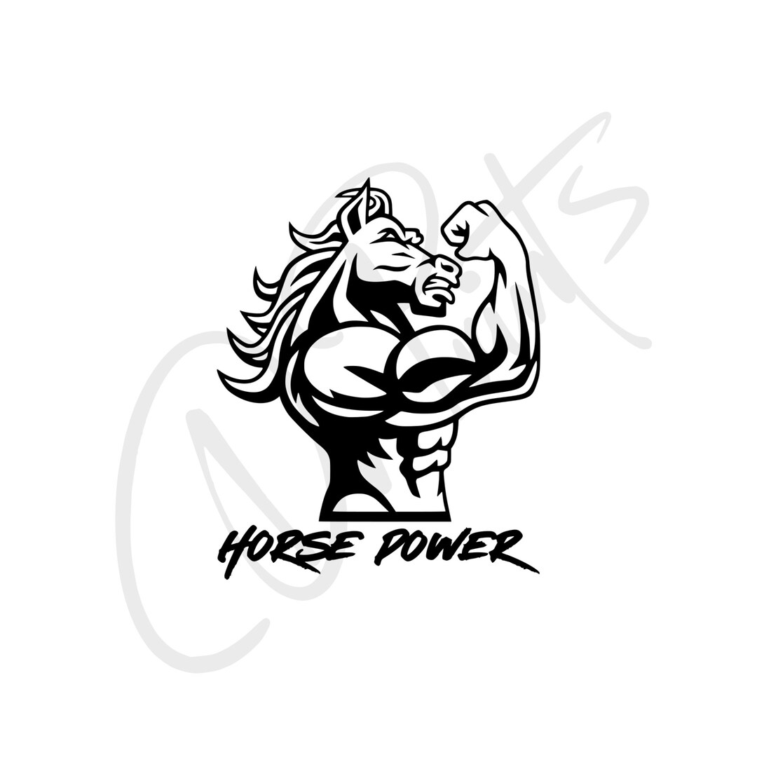 Horse Power Decal Horse Car Decal Horse Car Sticker Horse Power Sticker ...
