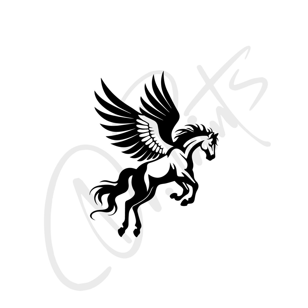 Pegasus Vinyl Decal Pegasus Vinyl Sticker Pegasus Car Sticker Pegasus ...