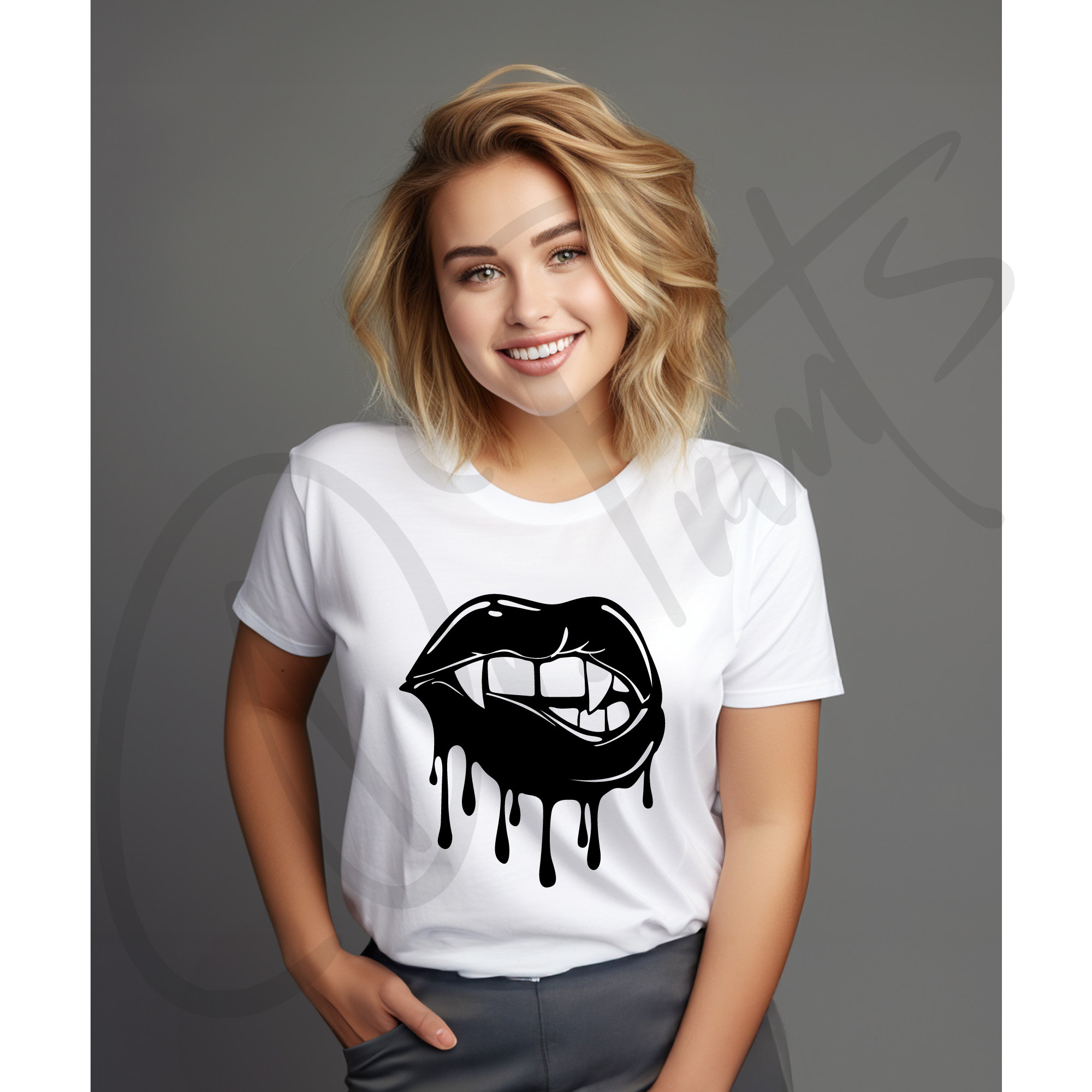 Lips Iron on Decal Dripping Lips Iron on Lips Iron-on Transfer Decal ...