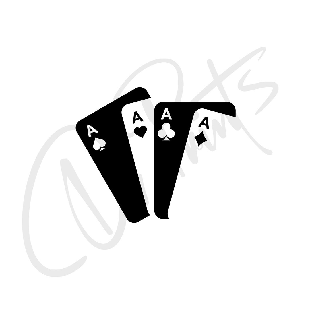 Playing Cards Decal Playing Cards Sticker Playing Cards Car Decal ...