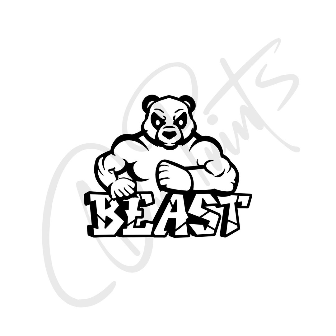 Beast Car Decal Beast Car Sticker Bear Car Decal Bear Car Sticker Beast ...