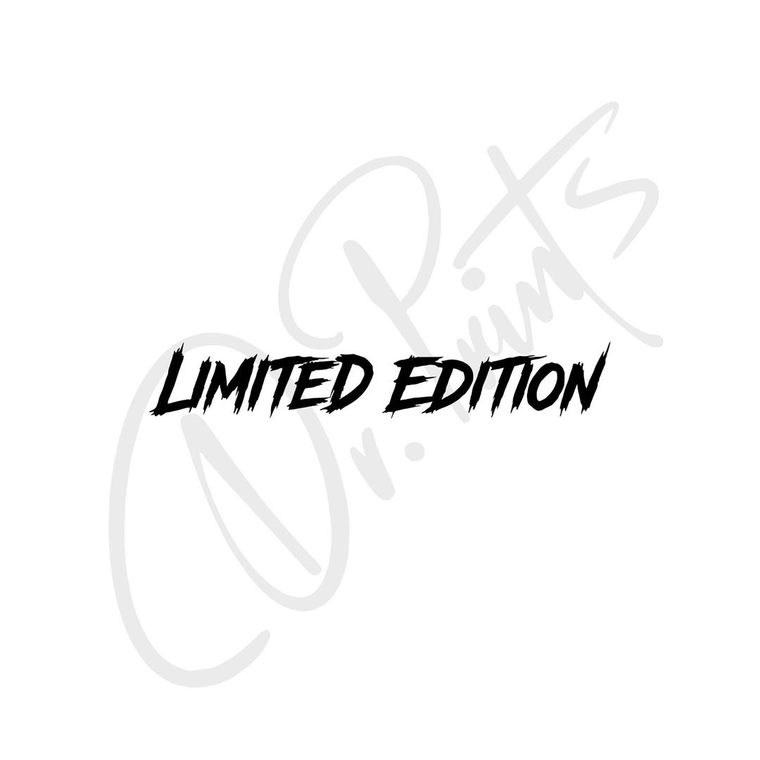 Limited Edition Car Limited Edition Sticker Limited Edition Decal ...