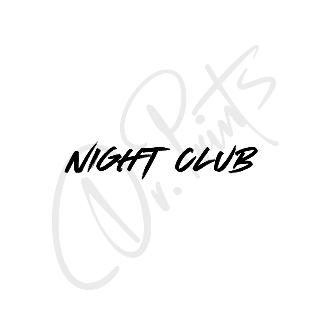 Night Club Decal Night Club Sticker Night Club Car Night Club Car Decal ...