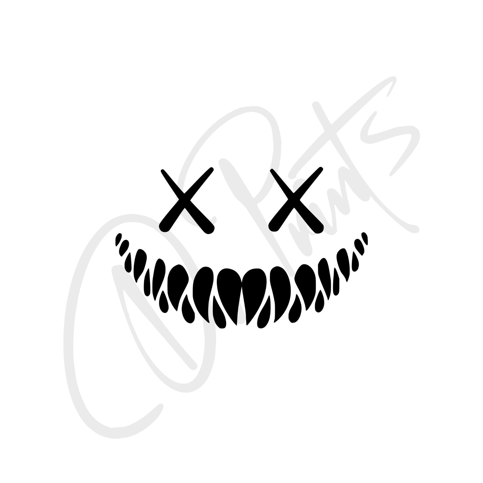 Demon Smile Decal Demon Smile Sticker Scary Smile Decal Scary Smile ...