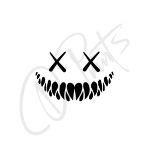 Demon Smile Decal Demon Smile Sticker Scary Smile Decal Scary Smile ...