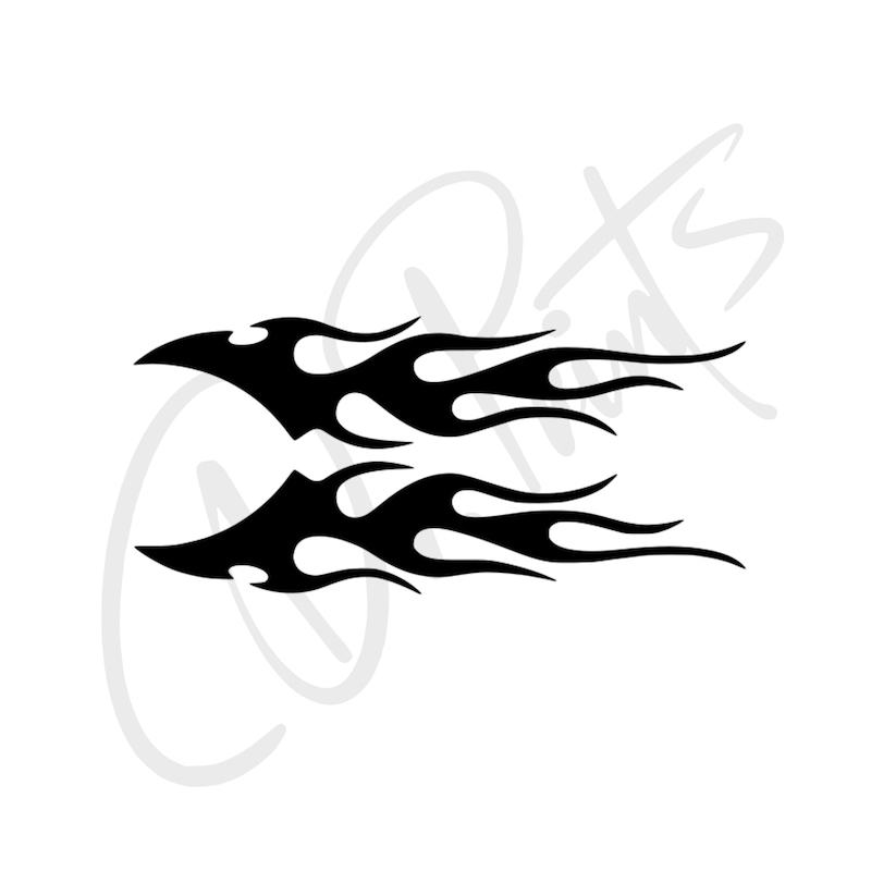 Flame Decals - Etsy