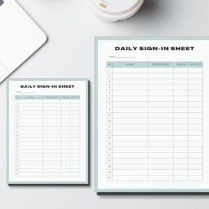 Printable Sign in Sheet, Instant Download, Welcome Sign in Sheet ...