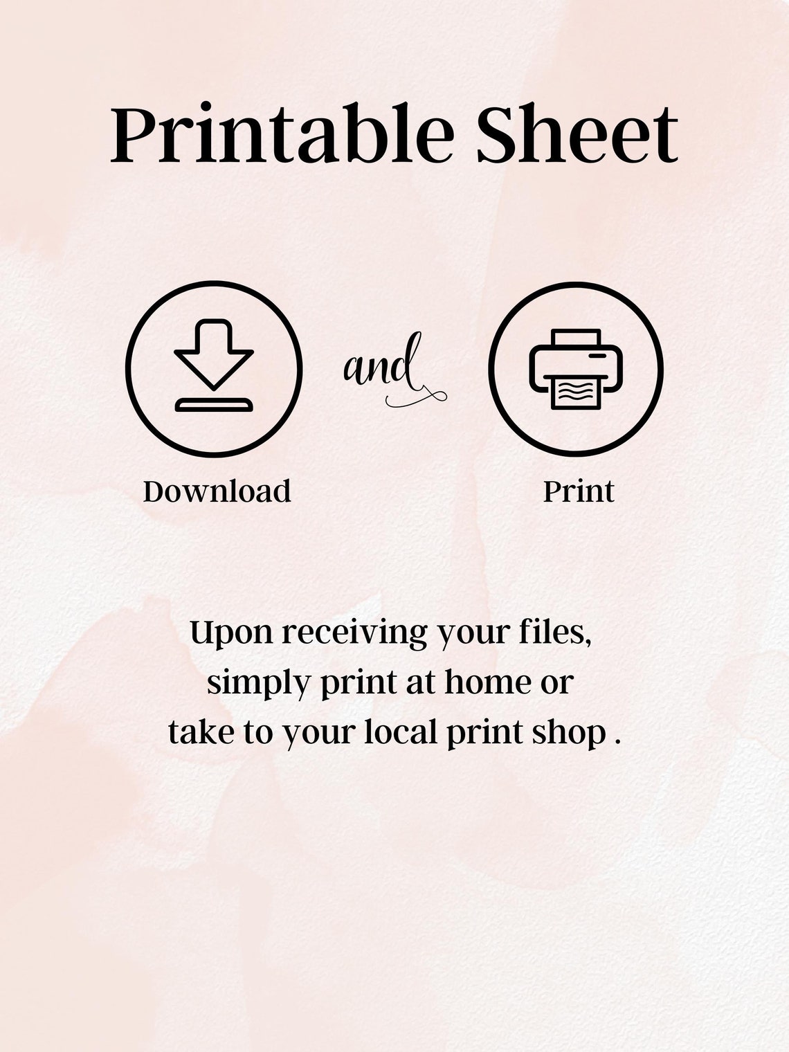 Printable Sign in Sheet, Instant Download, Welcome Sign in Sheet ...