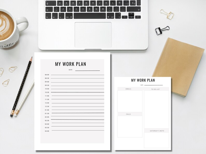 Printable Work Planner Printable Work Organizer Office - Etsy