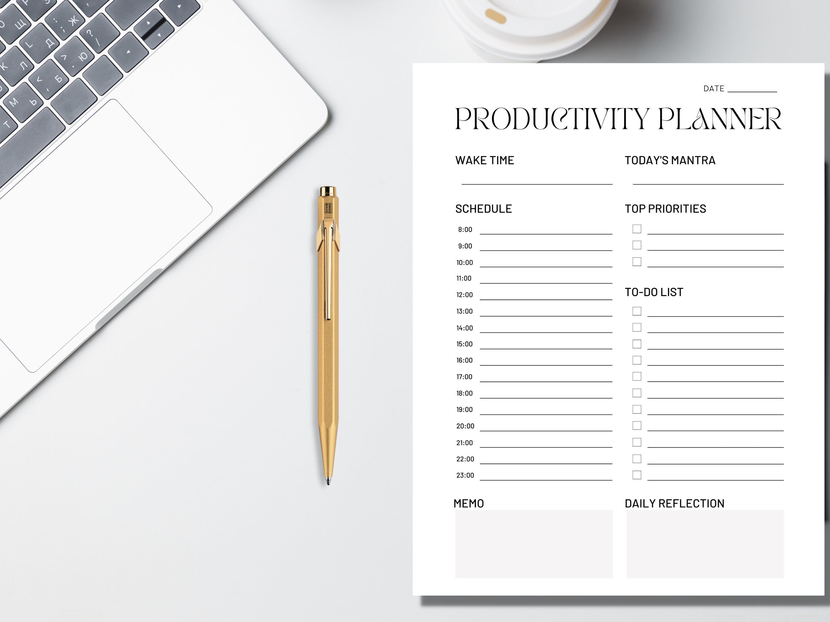 PRODUCTIVITY PLANNER Printable Daily Productivity Weekly - Etsy