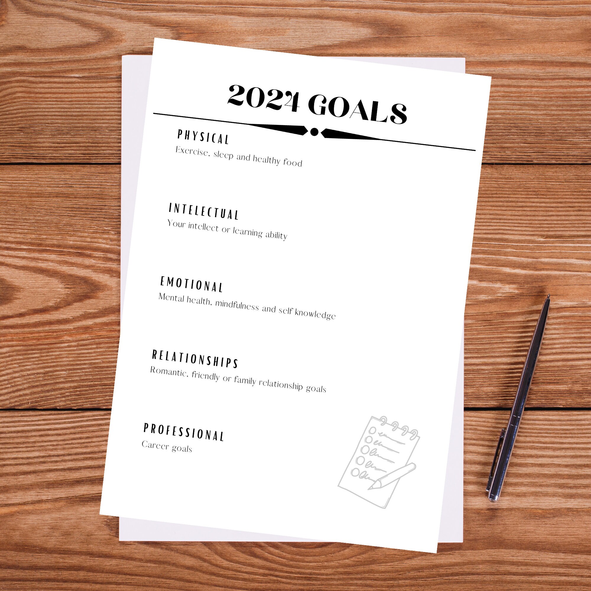 Printable Goal Planner, Digital Download, Printable New Year ...