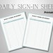 Printable Sign in Sheet, Instant Download, Welcome Sign in Sheet ...