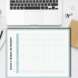 Printable Sign in Sheet, Instant Download, Welcome Sign in Sheet ...