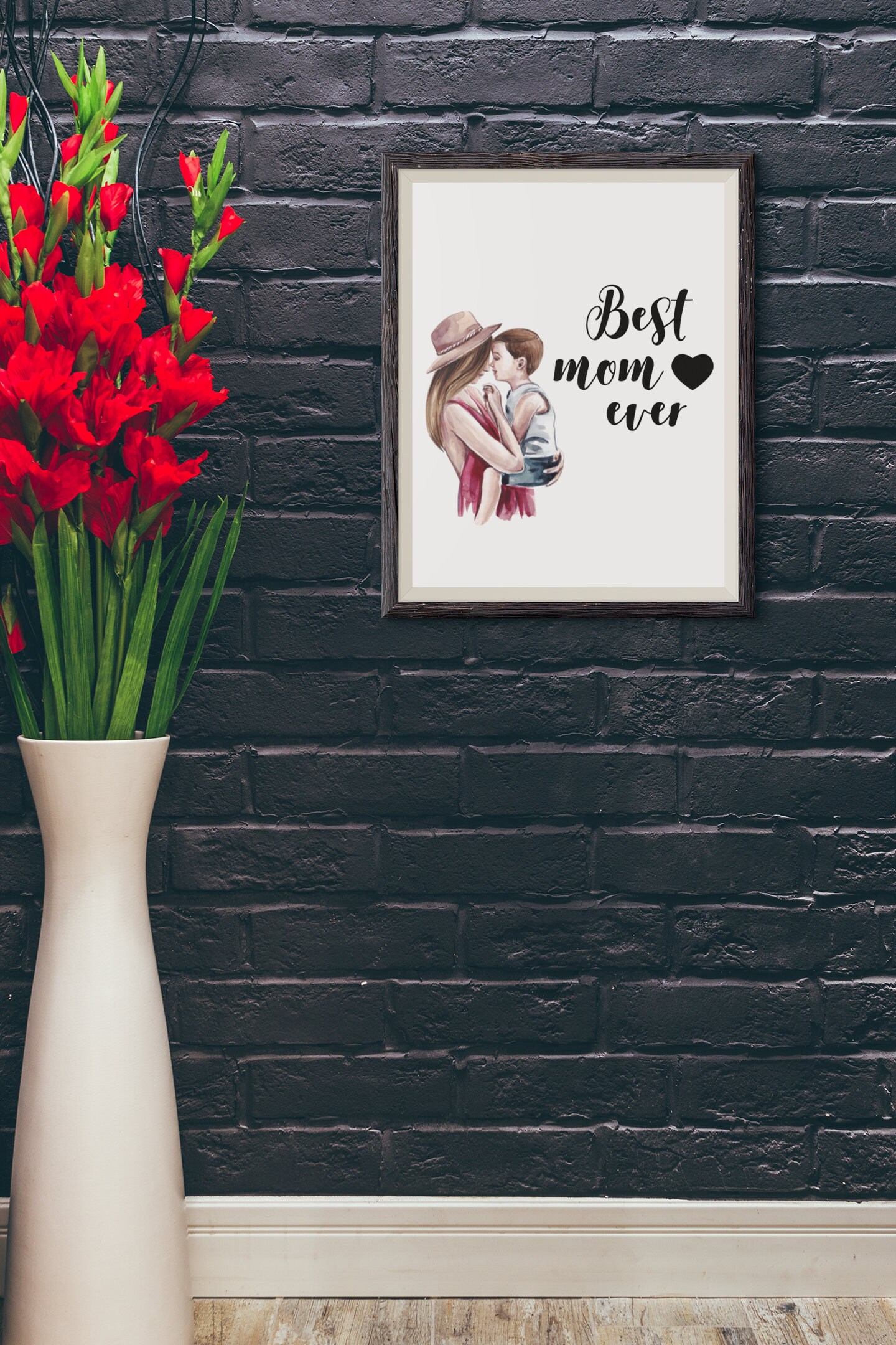 Best Mom Ever Digital Art, Heartwarming Mother's Day Gift ,instant ...