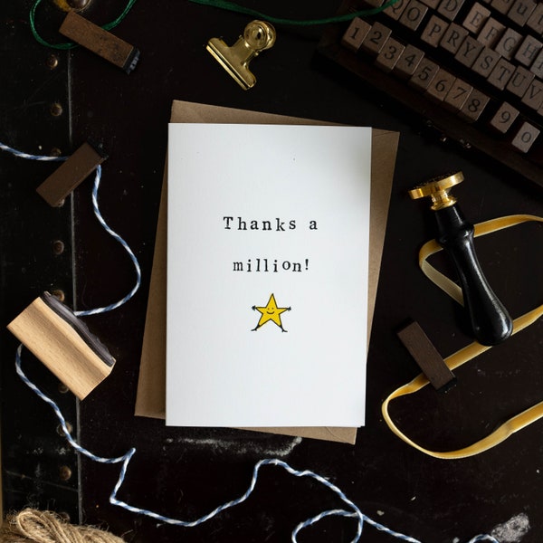 Thanks a Million - Etsy