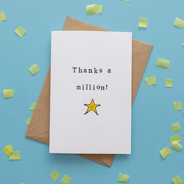 Thanks a Million - Etsy