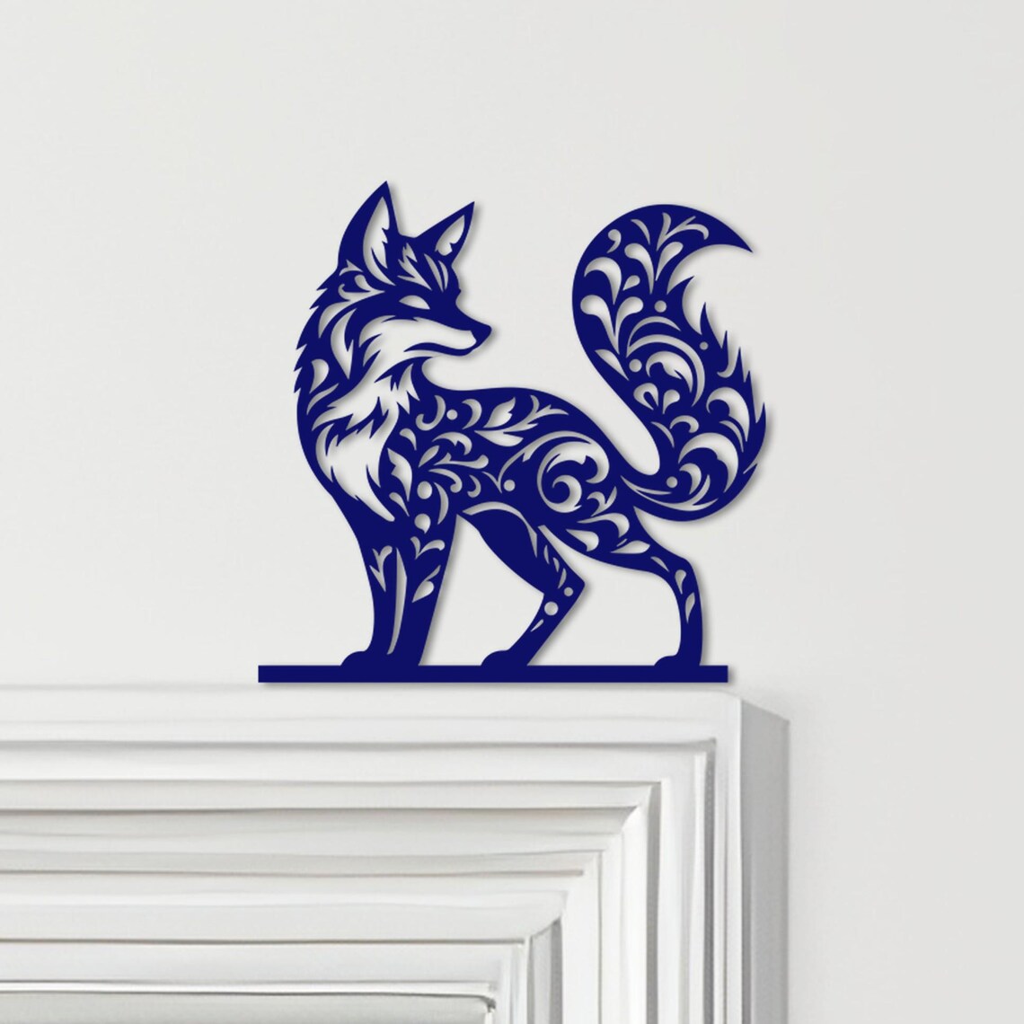 Door Topper Floral Pattern Fox Various Colours Top of Door Decorative ...