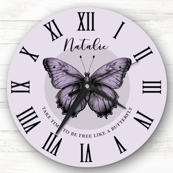 Butterfly Clock - Etsy UK
