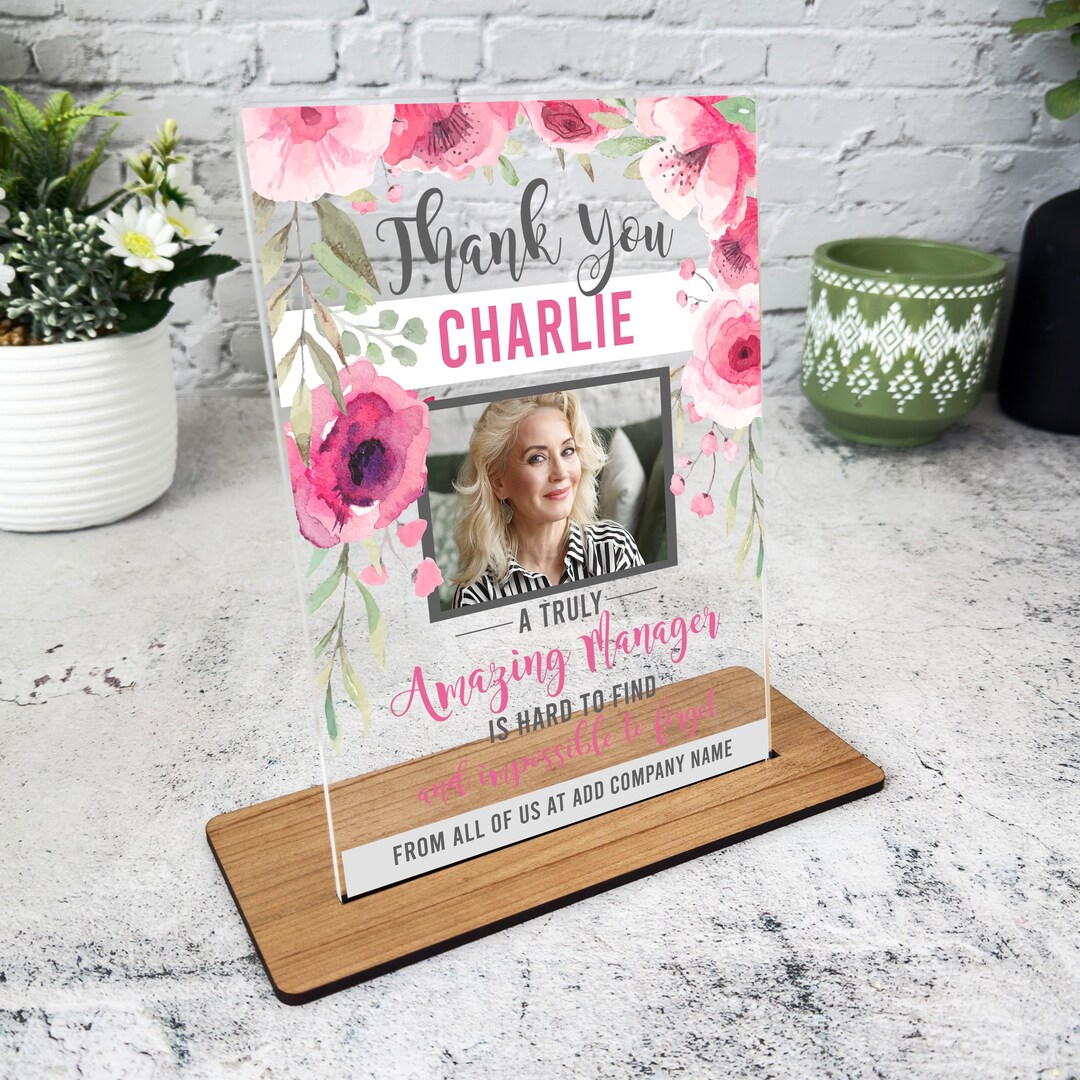 Thank You Job Appreciation Manager Photo Gift or Employee From ...