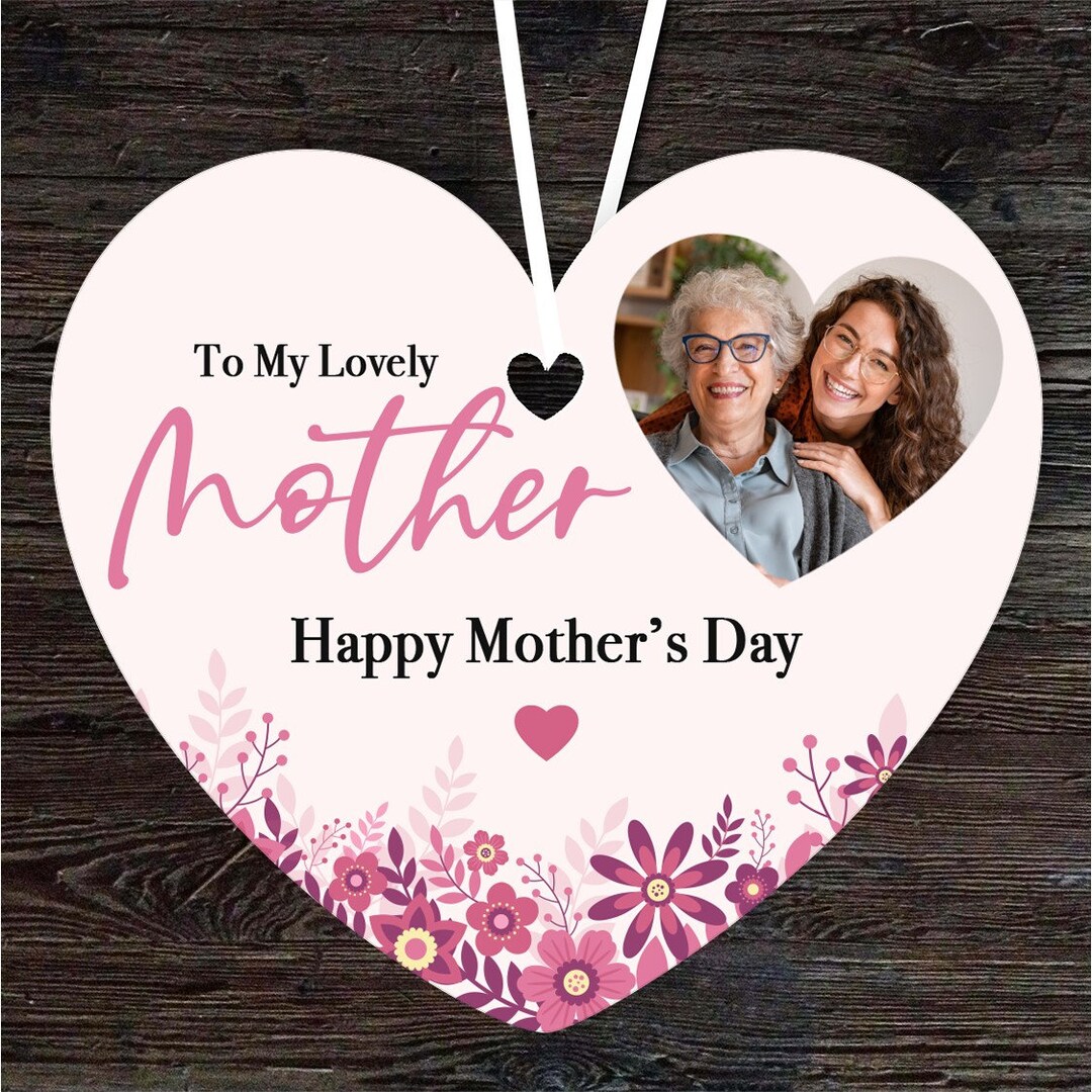 Lovely Mother Heart Photo Frame Mother's Day Gift Heart Personalised ...