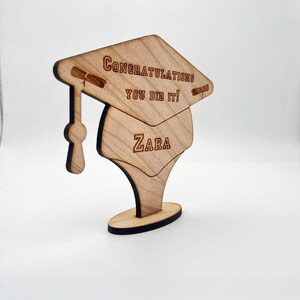Congratulations Graduation Cap Ornament Engraved Keepsake Personalised ...