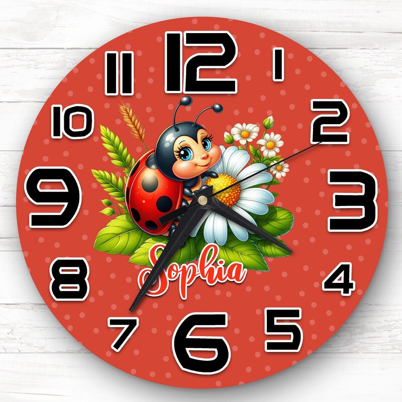 Ladybug Clock - Etsy