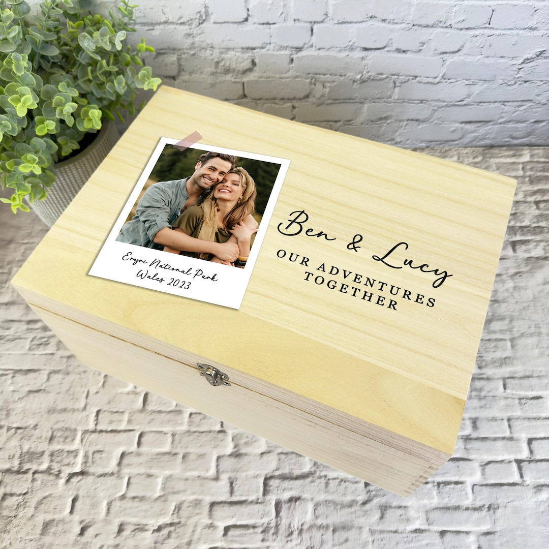 Polaroid Photo Relationship Adventures Memories Personalised Wooden ...
