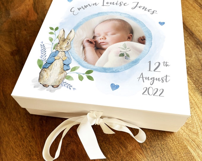 Flopsy Rabbit Keepsake Memory Box Personalized Wooden Box Personalised ...