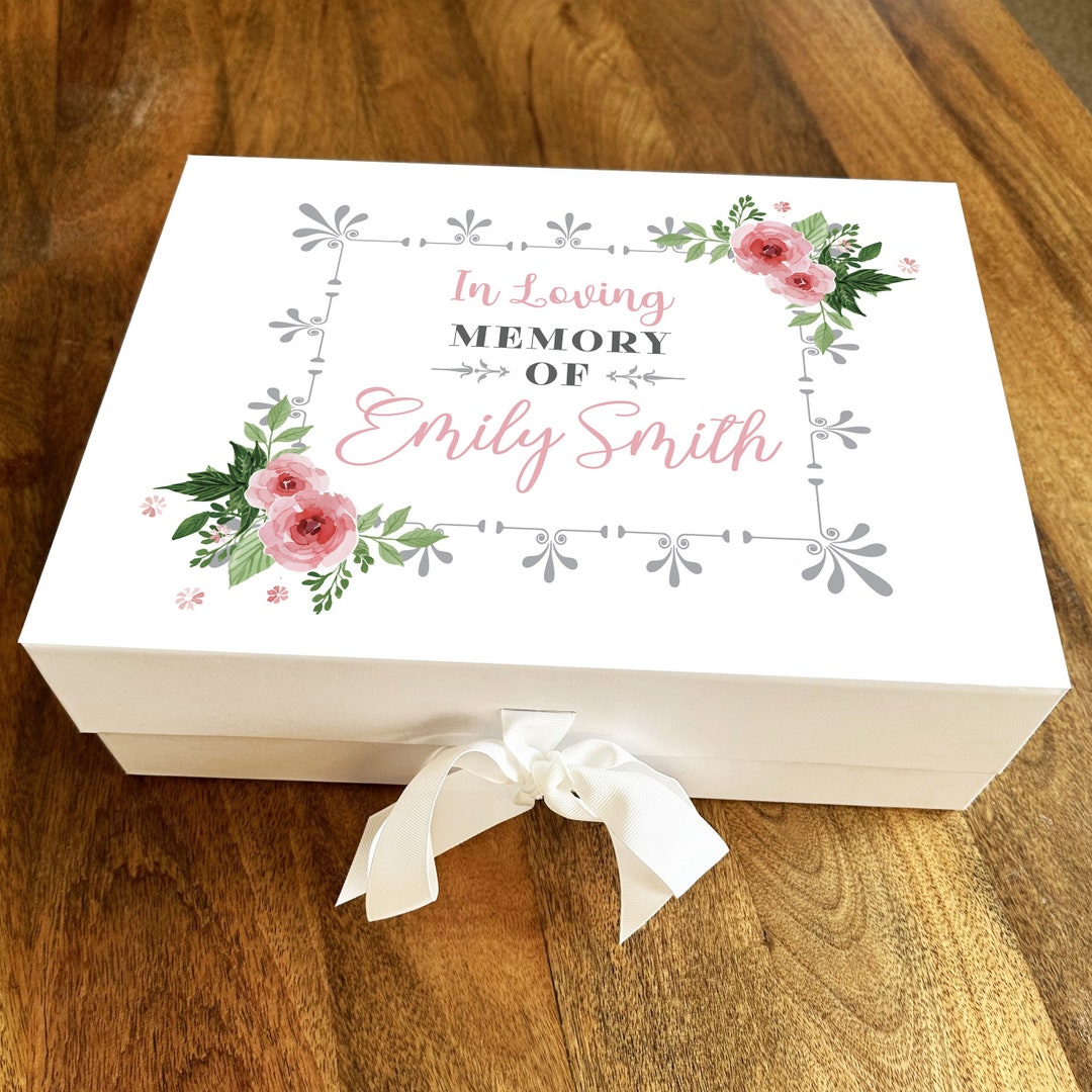 In Loving Memory of Memorial Flower Memory Rememberence Keepsake Box - Etsy