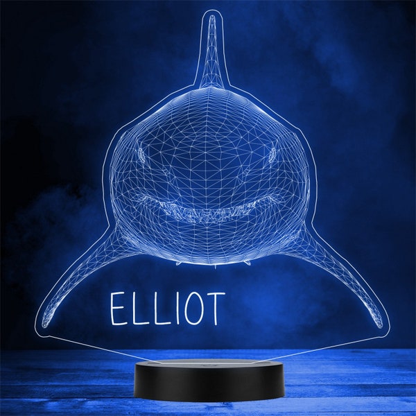3d Shark Night Light - Etsy