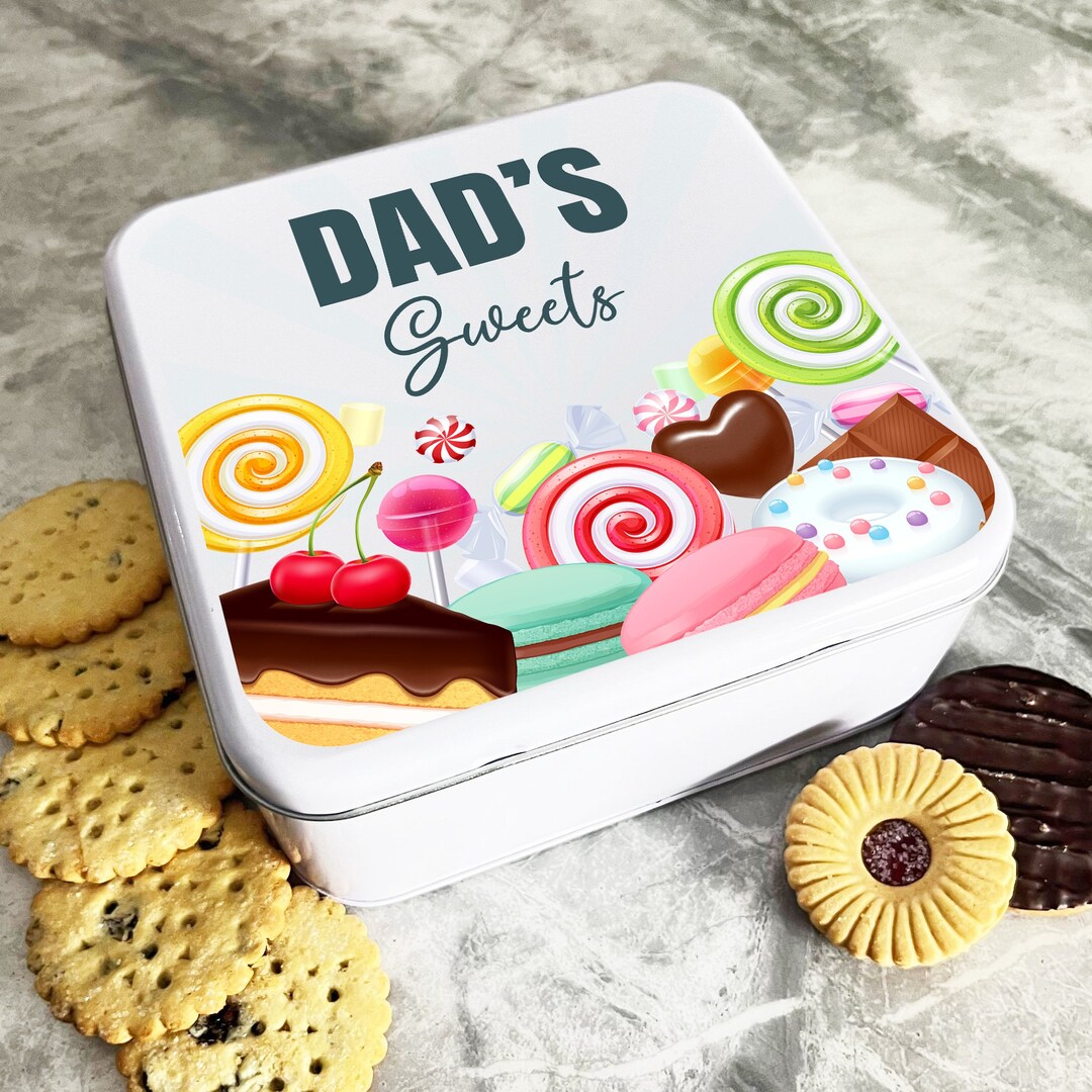 Dad's Sweets Lollipops Chocolate Personalised Gift Biscuit Sweets Treat ...