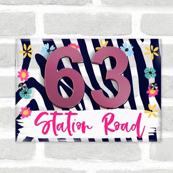 Zebra Door Sign - Etsy