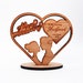 Wood Happy Wedding Anniversary Couple Heart Husband Keepsake ...
