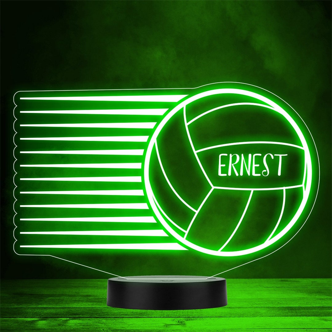 Volleyball Personalised Gift Colour Changing LED Lamp Night Light - Etsy