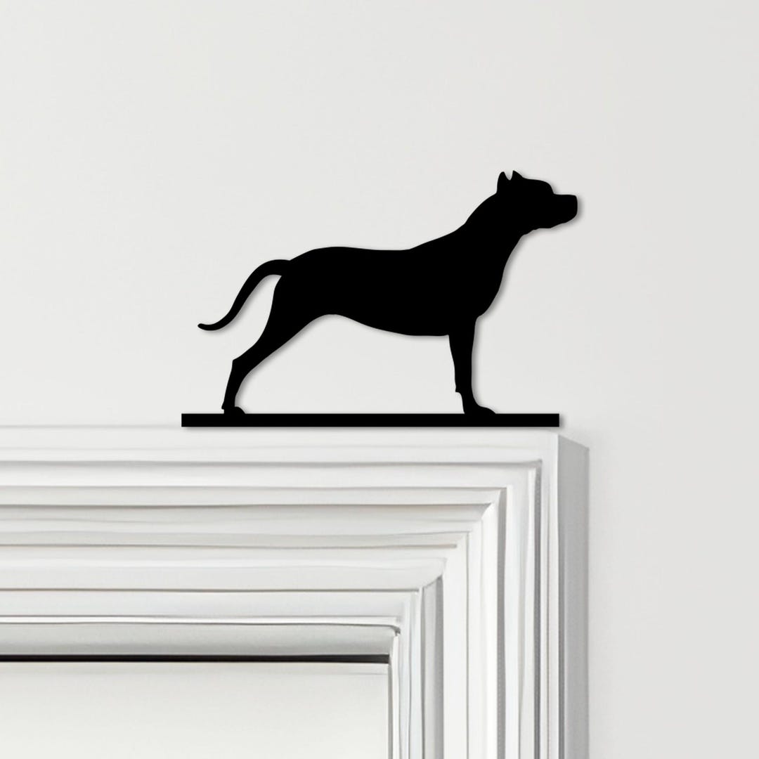 Door Topper Pitbull Dog Various Colours Top of Door Decorative Sign ...