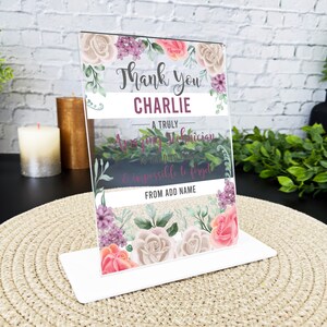 Thank You Job Appreciation Technician Photo Gift Employee Personalised ...