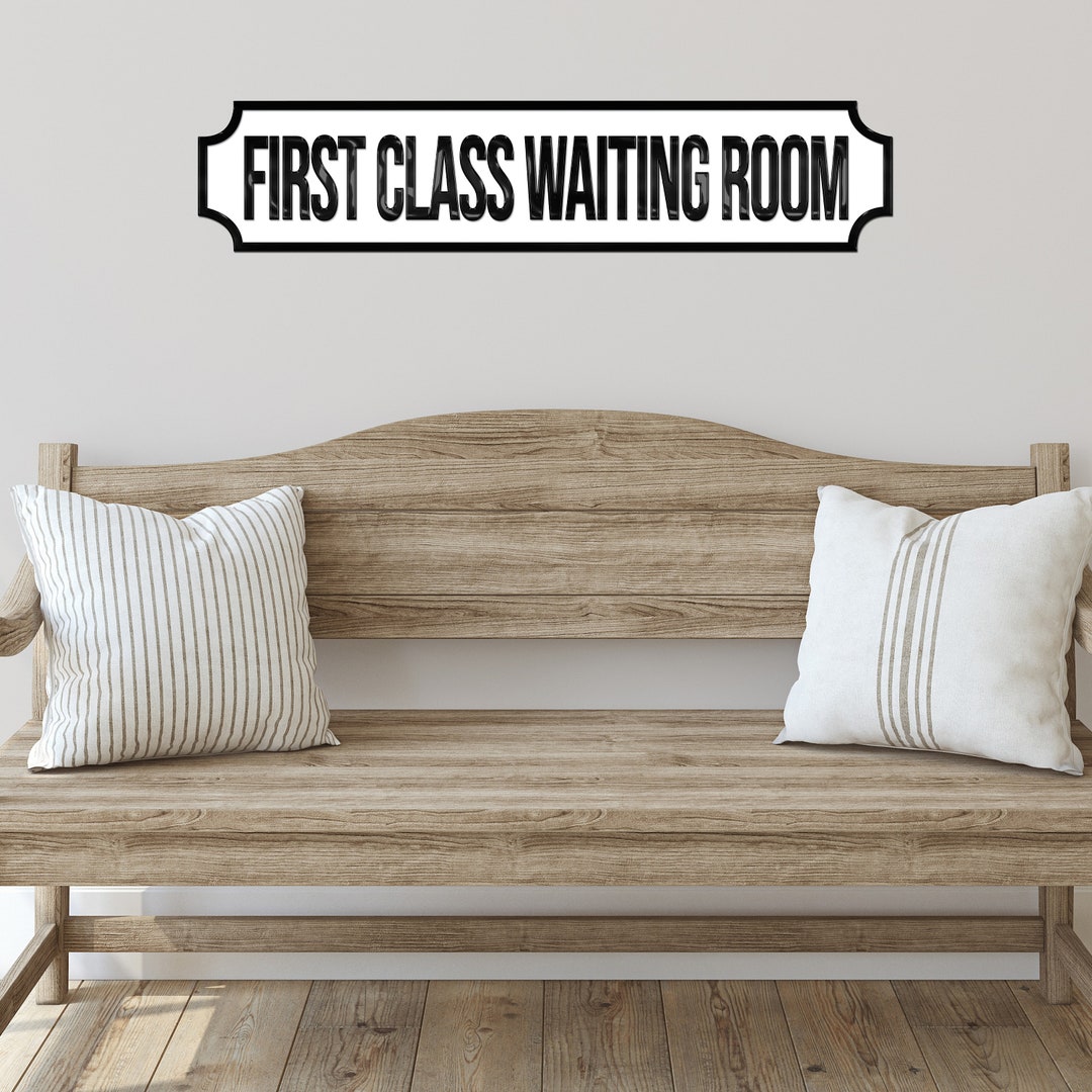 First Class Waiting Room Any Colour Any Text 3D Train Style Street Home ...