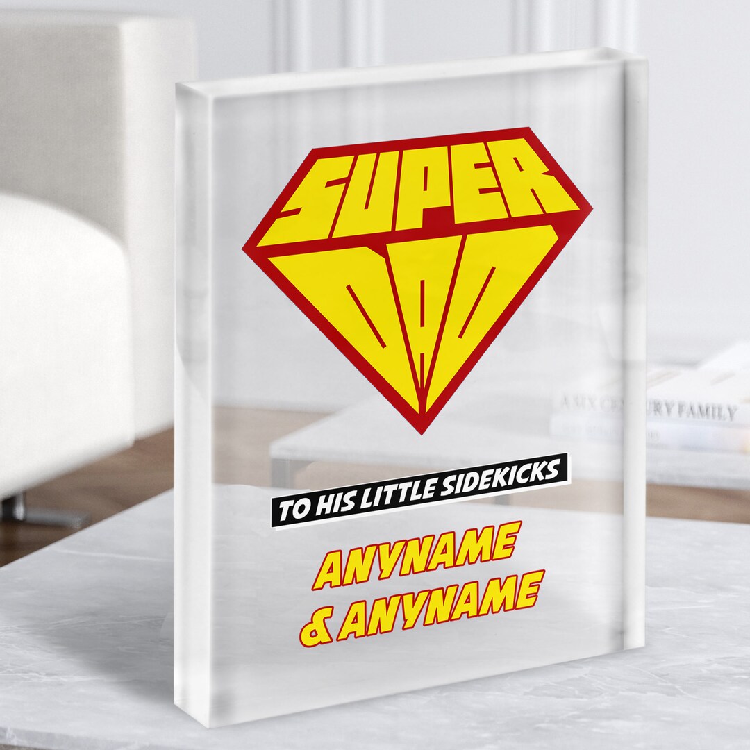 Superdad From Little Sidekicks Personalised Dad Father's Day Gift ...